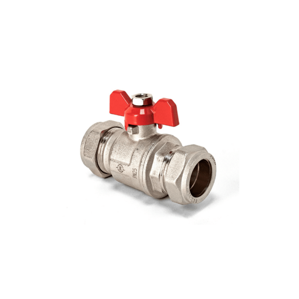 Isolation Valve 15mm 22mm Full Bore Lever Valve - Compression Isolation ...